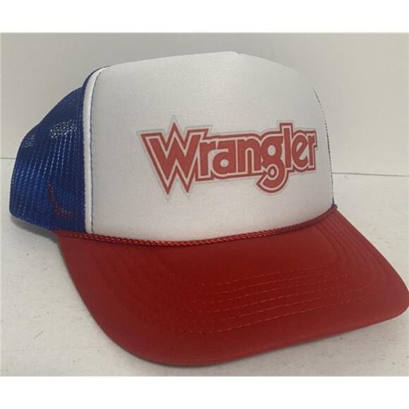 Accessories | Retro 8s Vintage Style Wrangler Hat Jeans Trucker Hat Rwb ...